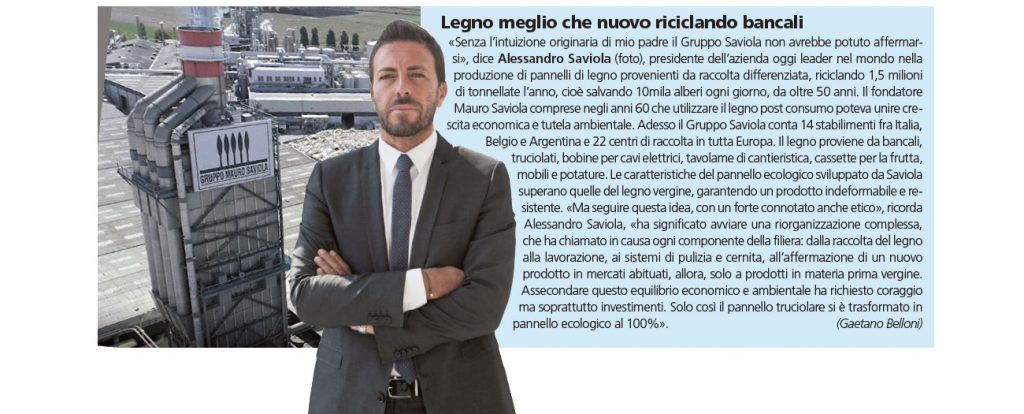 Legno meglio che nuovo riciclando bancali - Capital - Gruppo Saviola